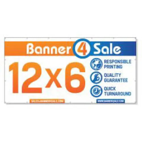 12x6 Ft Custom Printed Vinyl Banner - Get Free Grommets, Hemming & More ...