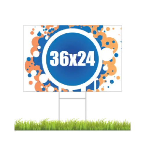 24 x 36 Yard Sign - Easy Setup & Removal | Banner 4 Sale