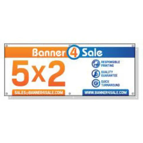 Create an Impact with Our Custom 5x2 FT Vinyl Banner | Banner 4 Sale